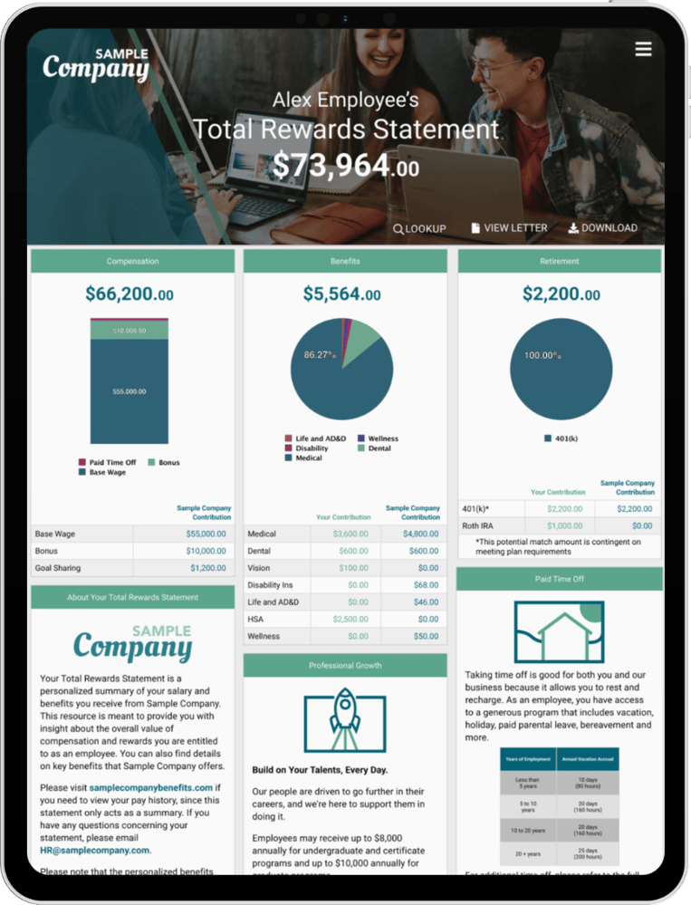 Total Compensation Statement Software