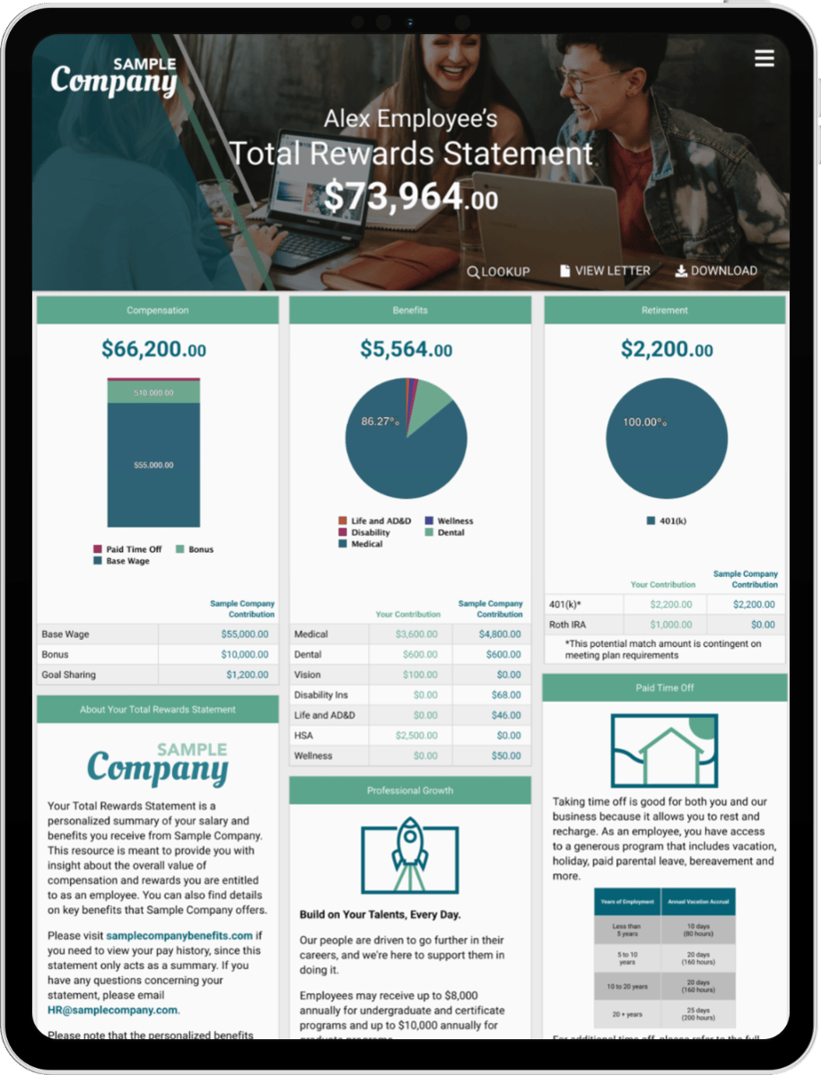 Total Compensation Statement Software