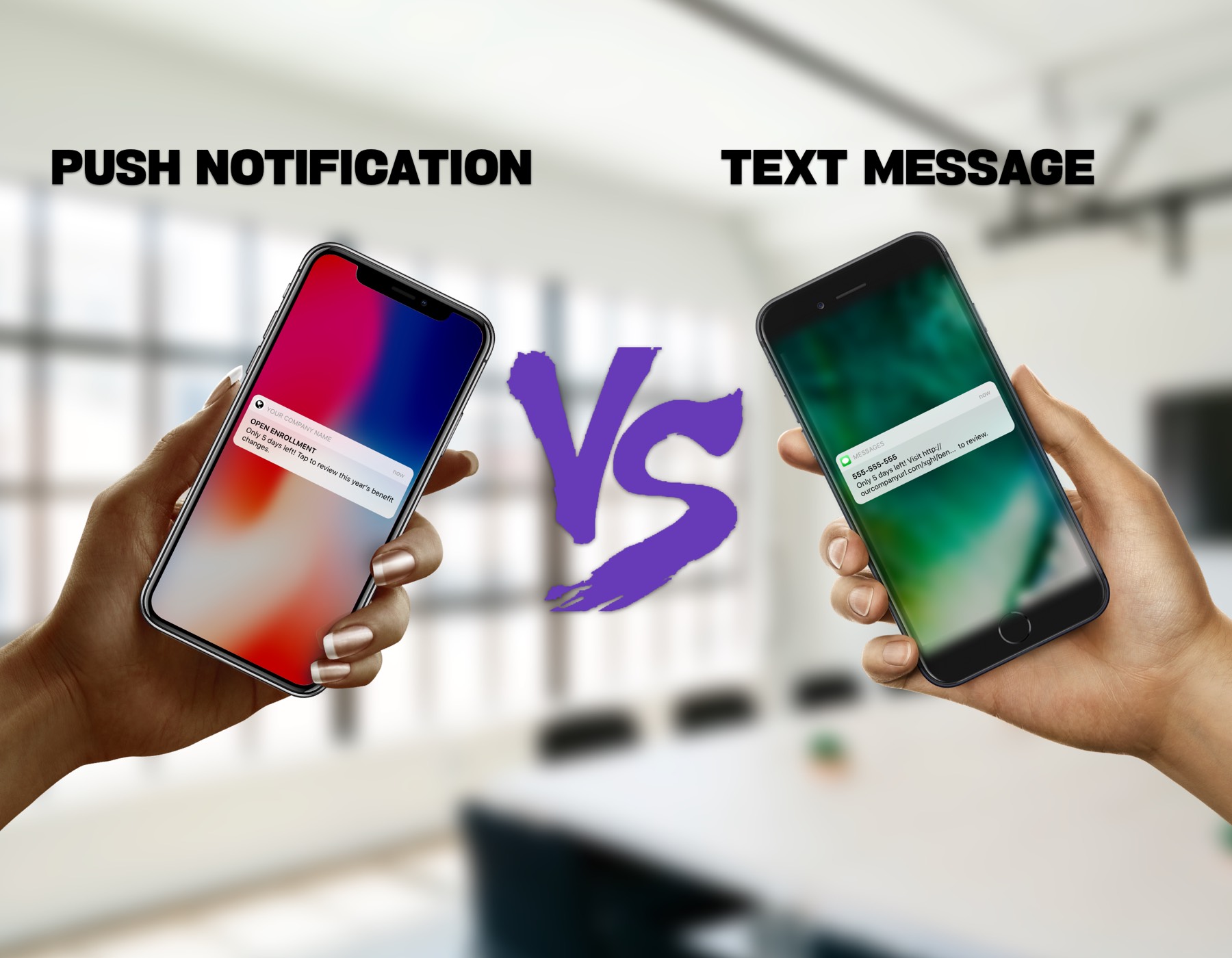 Push Notifications Vs Text Messaging For Internal Communications